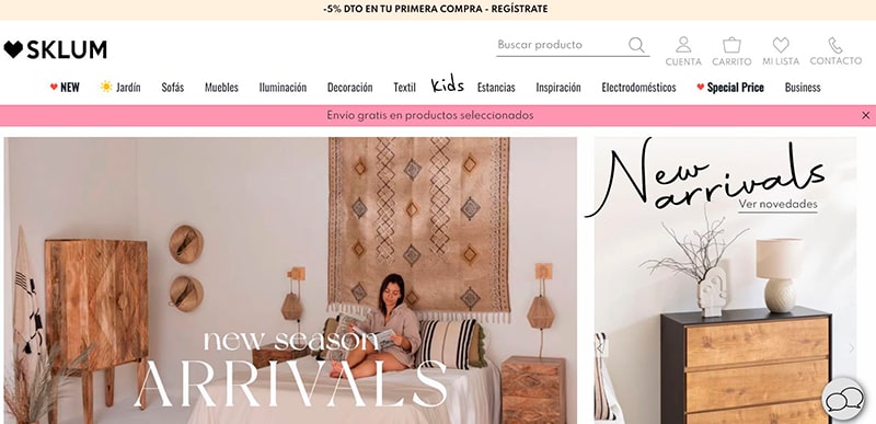 5 diseños de tiendas online para inspirarte【Ejemplos】